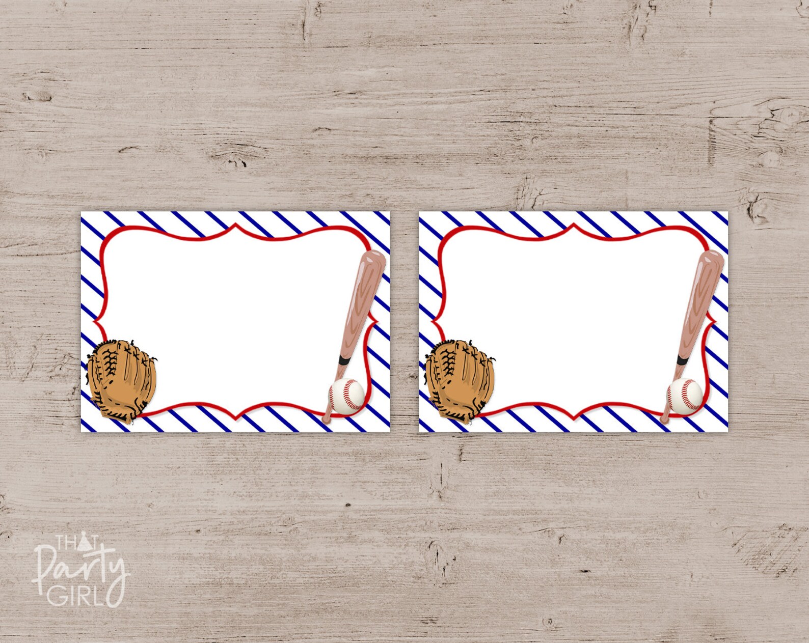 DIY Baseball Birthday Party Ticket Style Invitations Digital - Etsy