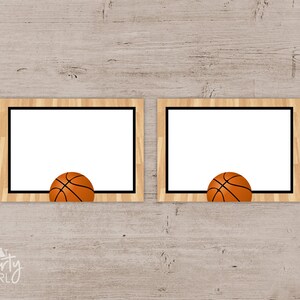 Basketball Party Food Tent Labels Place Cards - Printable DIY - INSTANT ...