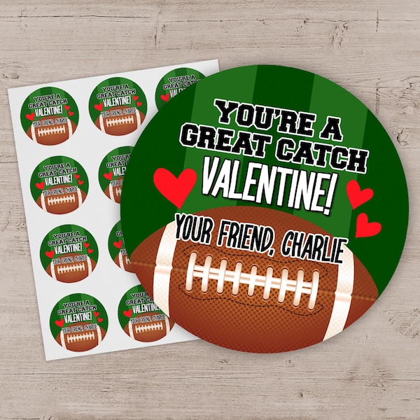 Football Valentine - Etsy