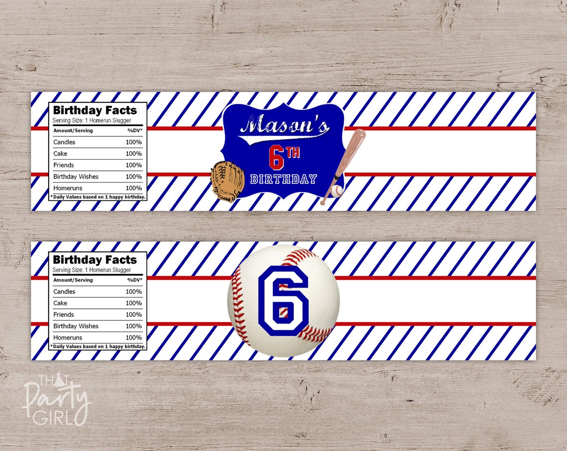 DIY Baseball Birthday Party Ticket Style Invitations Digital - Etsy