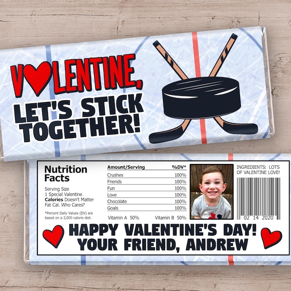 Hockey Candy Bar Wrappers - Etsy