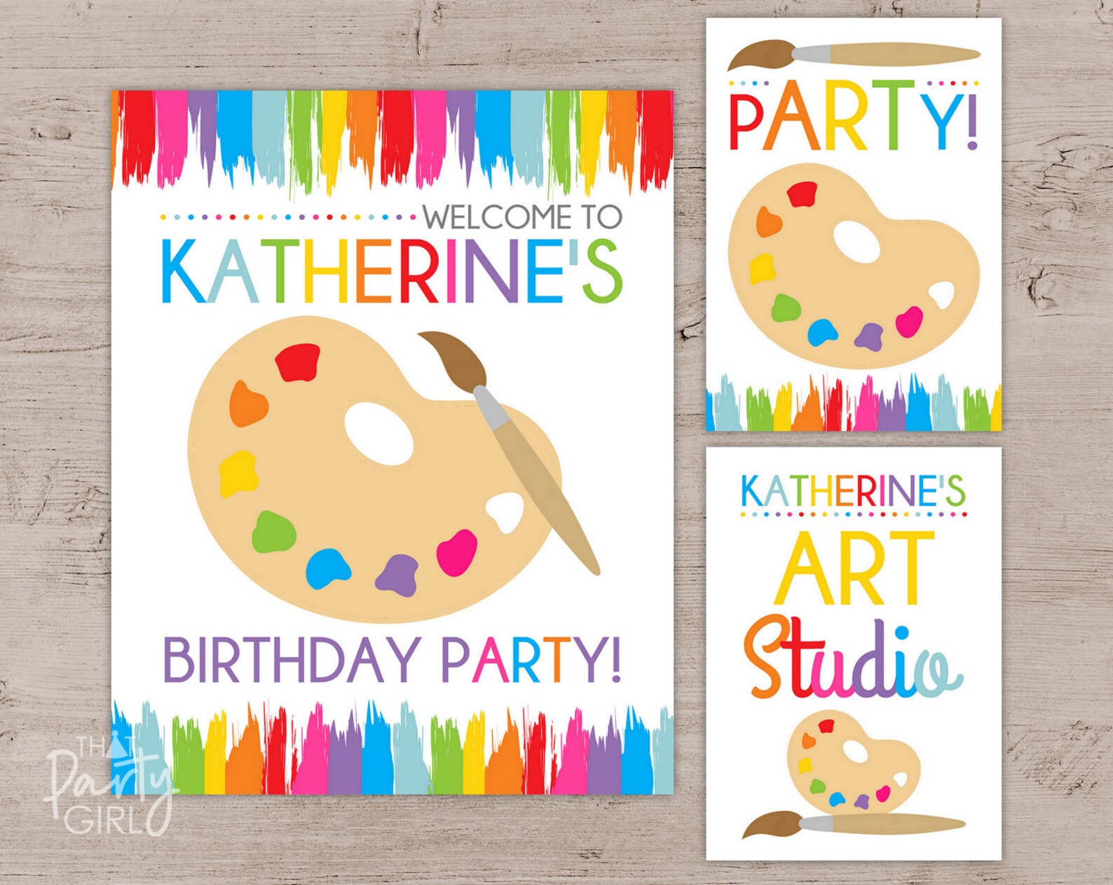 Art Party Art Party Signs Art Party Favors Art Party - Etsy