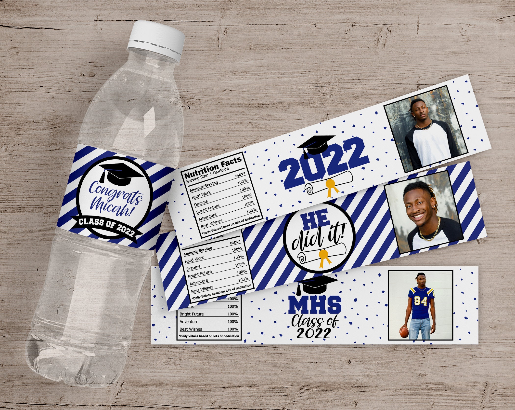 Graduation Party Water Bottle Labels Graduation Party - Etsy