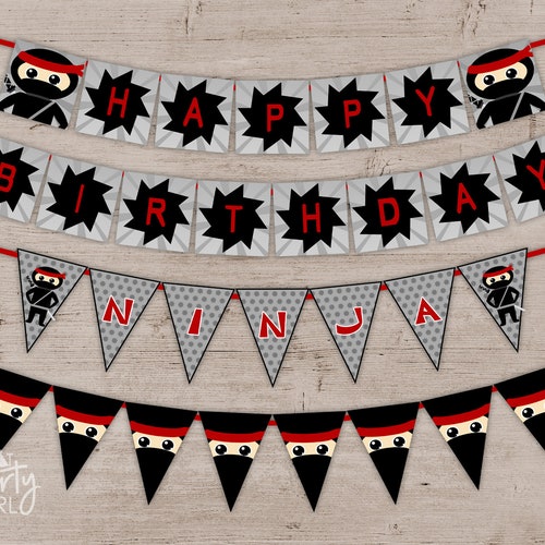 Ninja Banner - Etsy