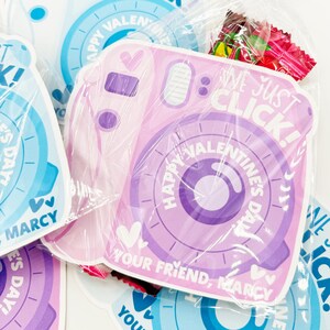 Kids Instant Camera Valentines Cards, We Just Click Valentine's Day ...