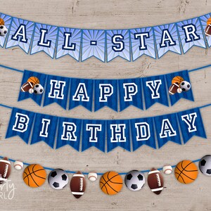 ALLSTAR Party Banner - DIY Digital U Print - Instant Download - Etsy