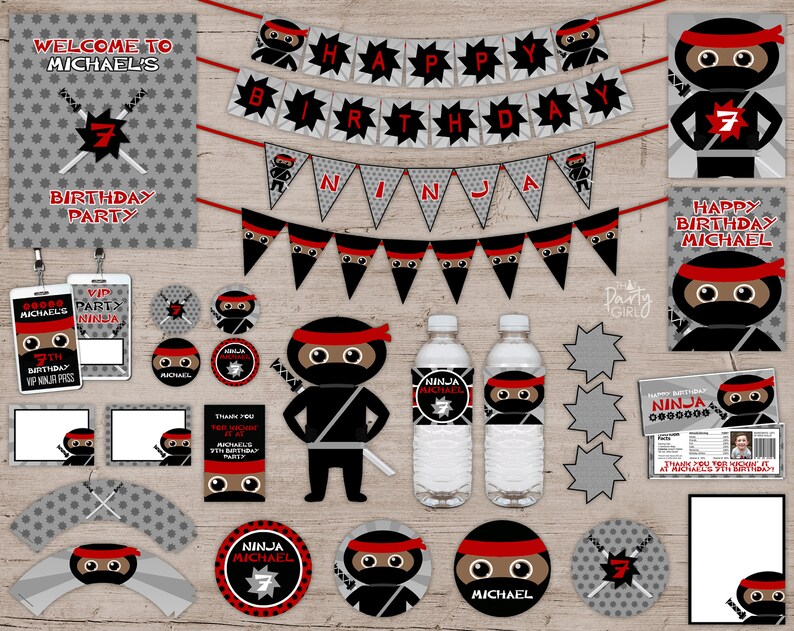 Ninja Party Favors Ninja Birthday Party Ninja Party - Etsy