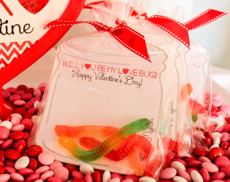 Love Bug Valentines Day Cards DIY INSTANT DOWNLOAD 4 | Etsy