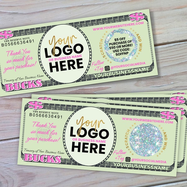 Custom Scratch off Card - Etsy