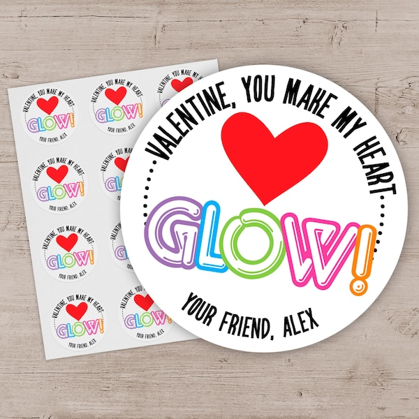 Valentines Day Glow Stick - Etsy