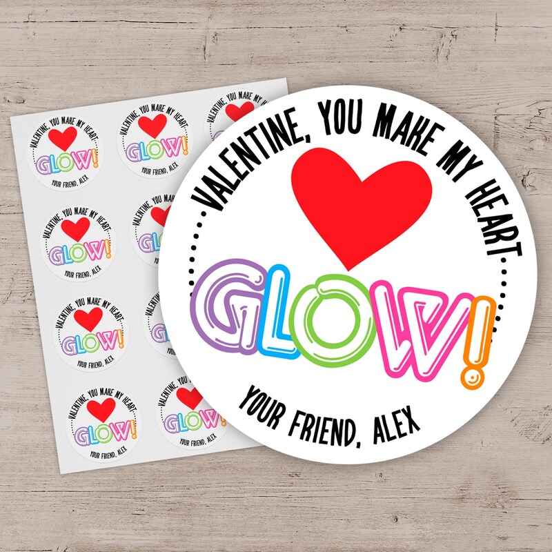 Valentines Day Glow Stick - Etsy