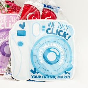Kids Instant Camera Valentines Cards, We Just Click Valentine's Day ...