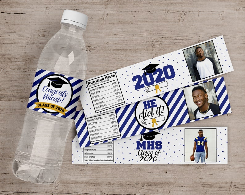 Graduation Party Water Bottle Labels Graduation Party | Etsy