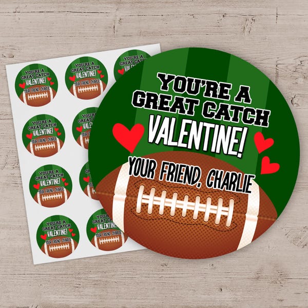 Football Valentine - Etsy