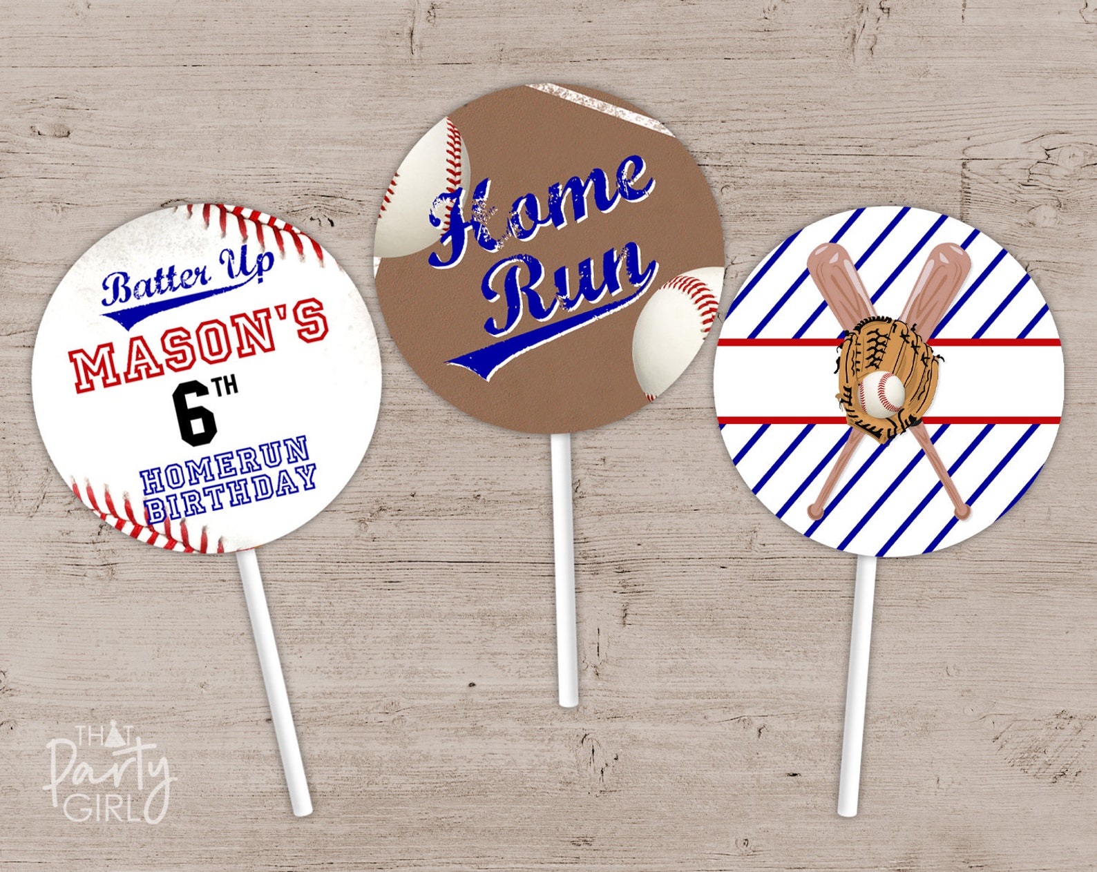 DIY Baseball Birthday Party Ticket Style Invitations Digital - Etsy