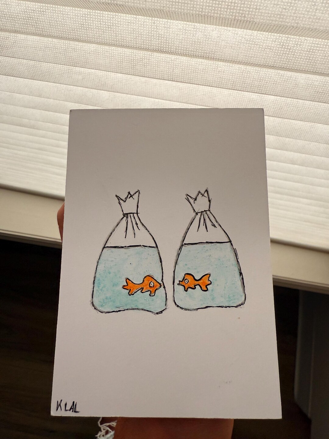 Kissy Fish Artist Trade Card - Etsy