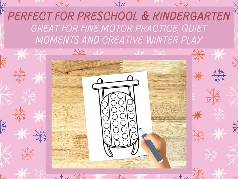 Cozy Winter Dot Marker Pages: Seasonal Fine Motor Activities (printable ...