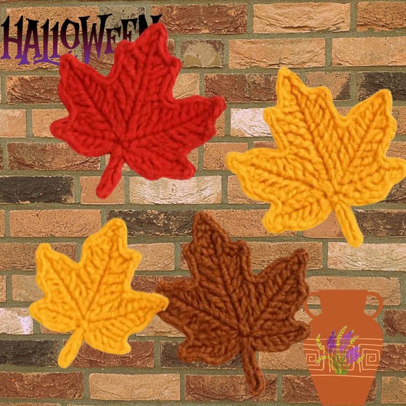 Crochet Maple Leaf Coaster Pattern: Beginner-friendly PDF (digital ...