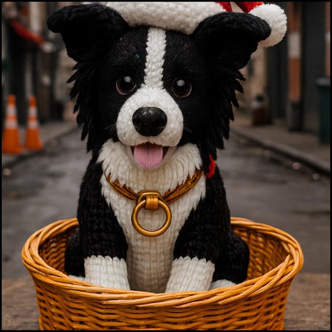 Border Collie Crochet Pattern, Amigurumi Puppy Toy (PDF Tutorial ...