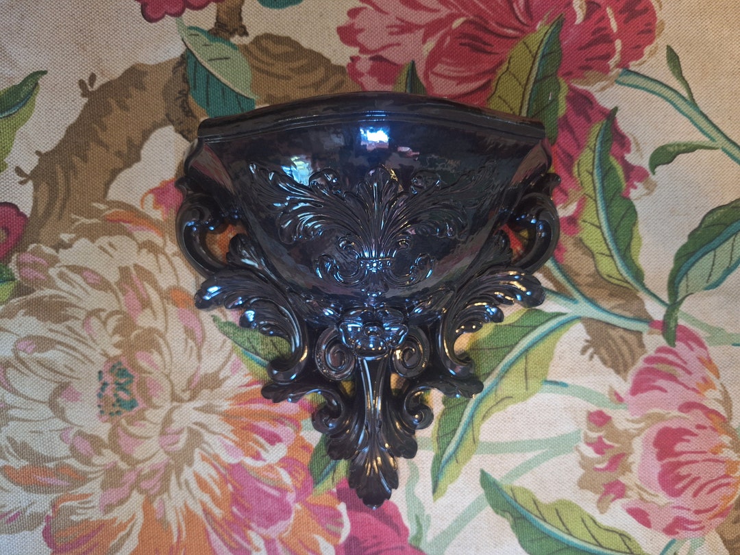 Spooky Gothic Black Sconce Shelf Wall Hanging Goth Whimsigoth Decor ...