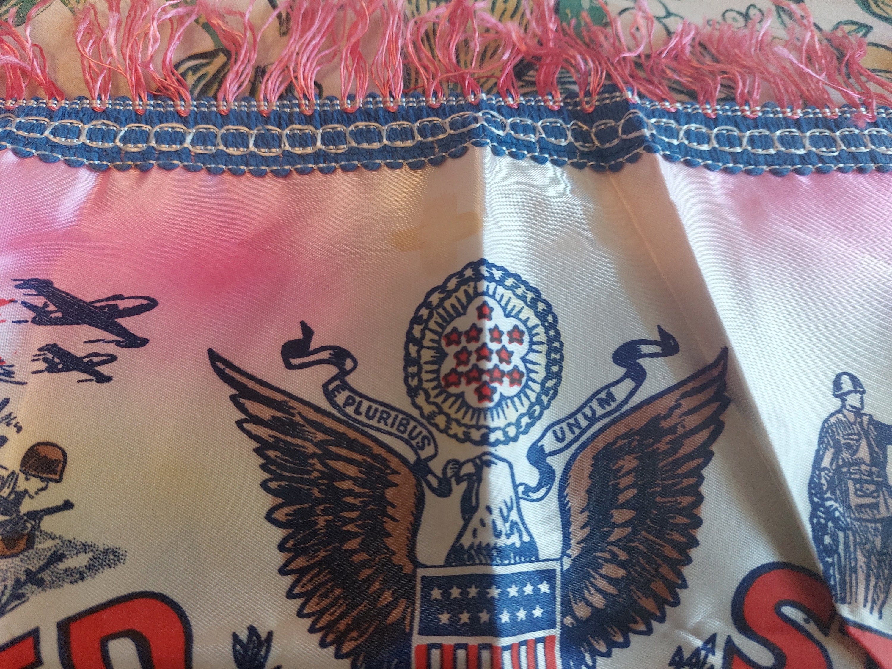 Vintage Kitsch Satin Army Pillow Cover Fort Hood TX Sister - Etsy