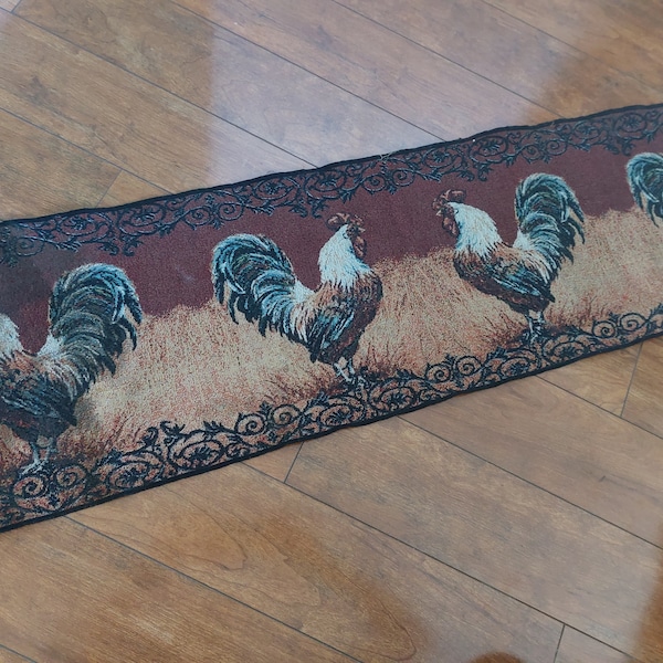 Rooster Table Runner - Etsy