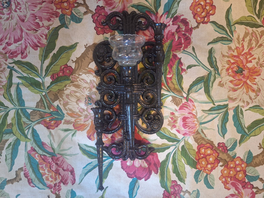 Vampire Dreams Vintage Gothic 3 Arm Candelabra Candle Holder Black Wall ...