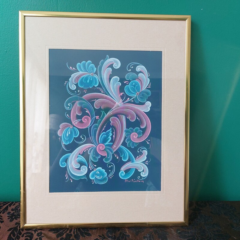 Rosemaling Wall Art - Etsy