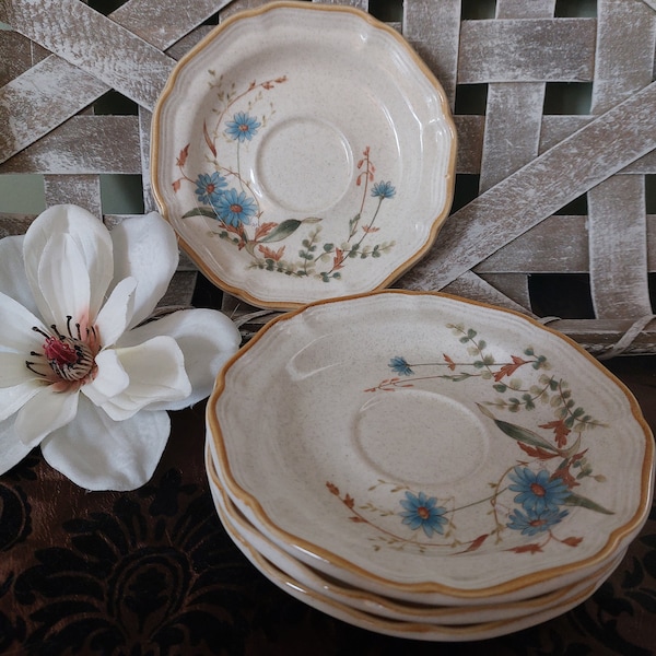 Blue Daisy Plates - Etsy