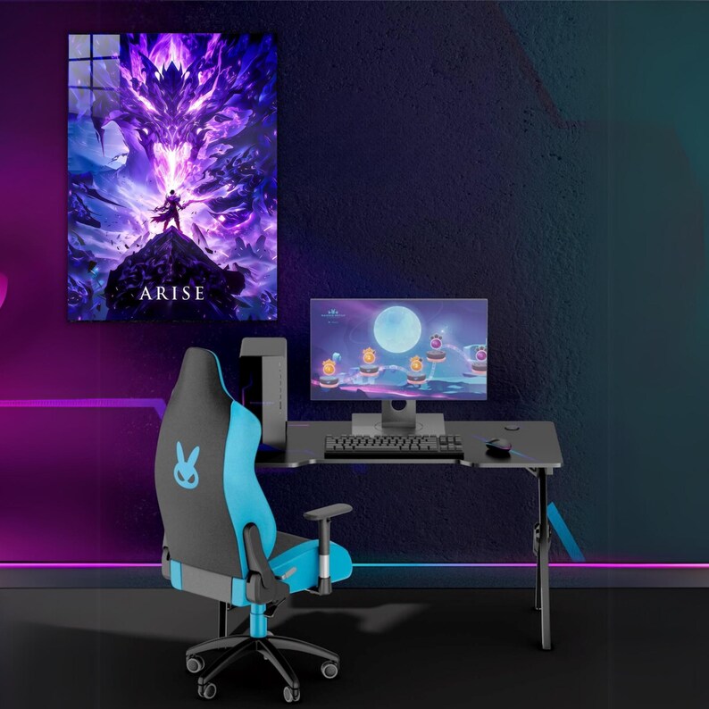 Solo Leveling Arise Metal Wall Art | Anime UV Print on Metal ...