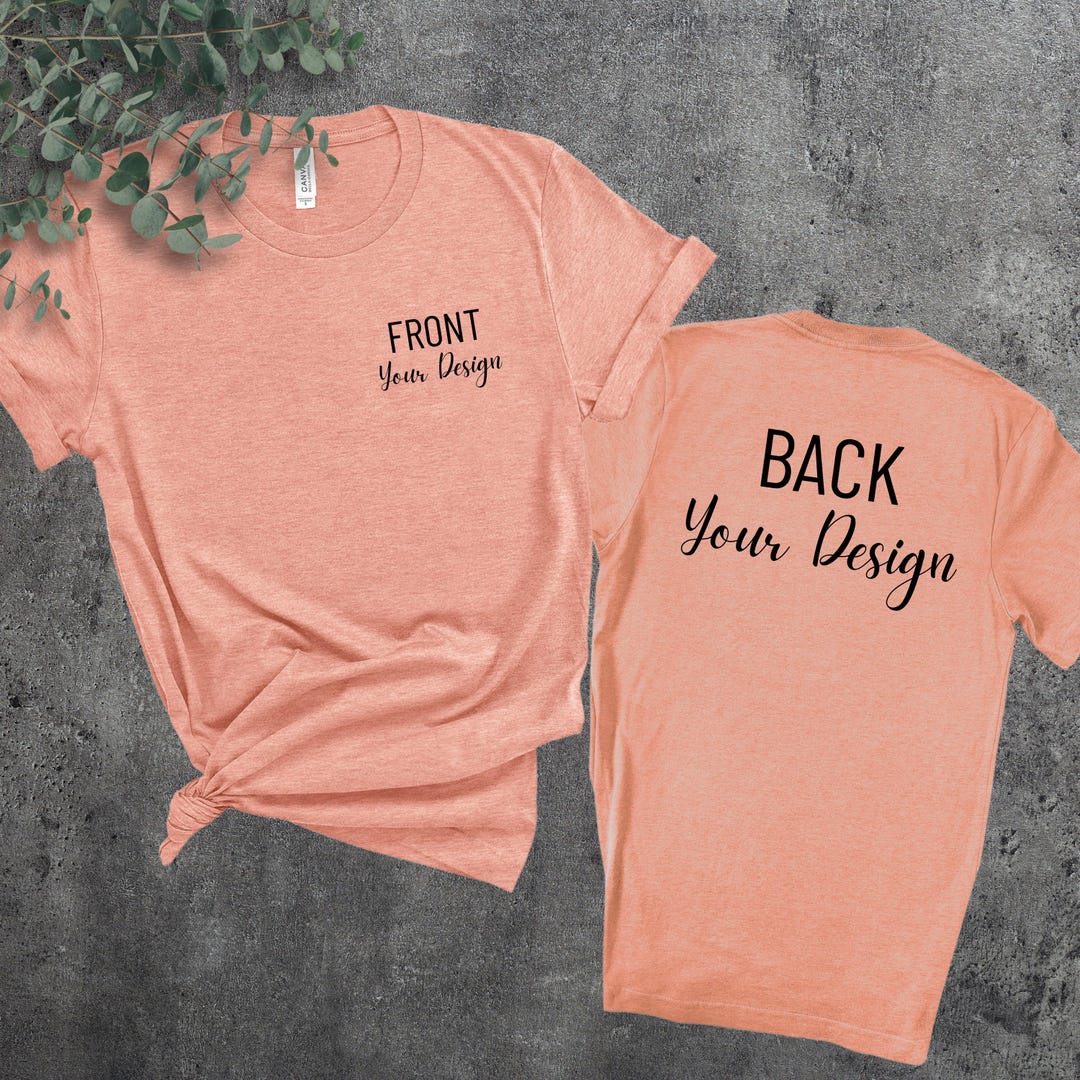 Front and Back Custom Shirt, Custom Shirt, Inspired Shirt, Custom Shirt ...