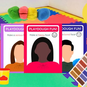 Playdough Emotion Mats: SEL Activity for Kids (PDF + PNG Downloadable ...