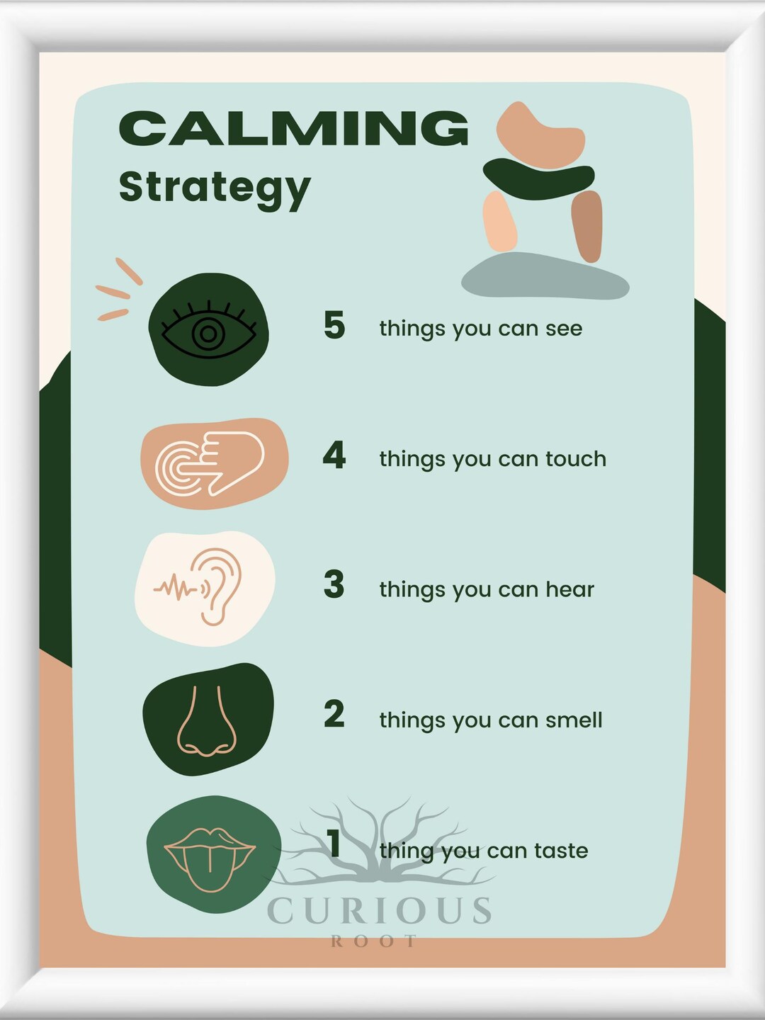 Calming Strategy Forest Colors Poster – Mindfulness & Emotional ...