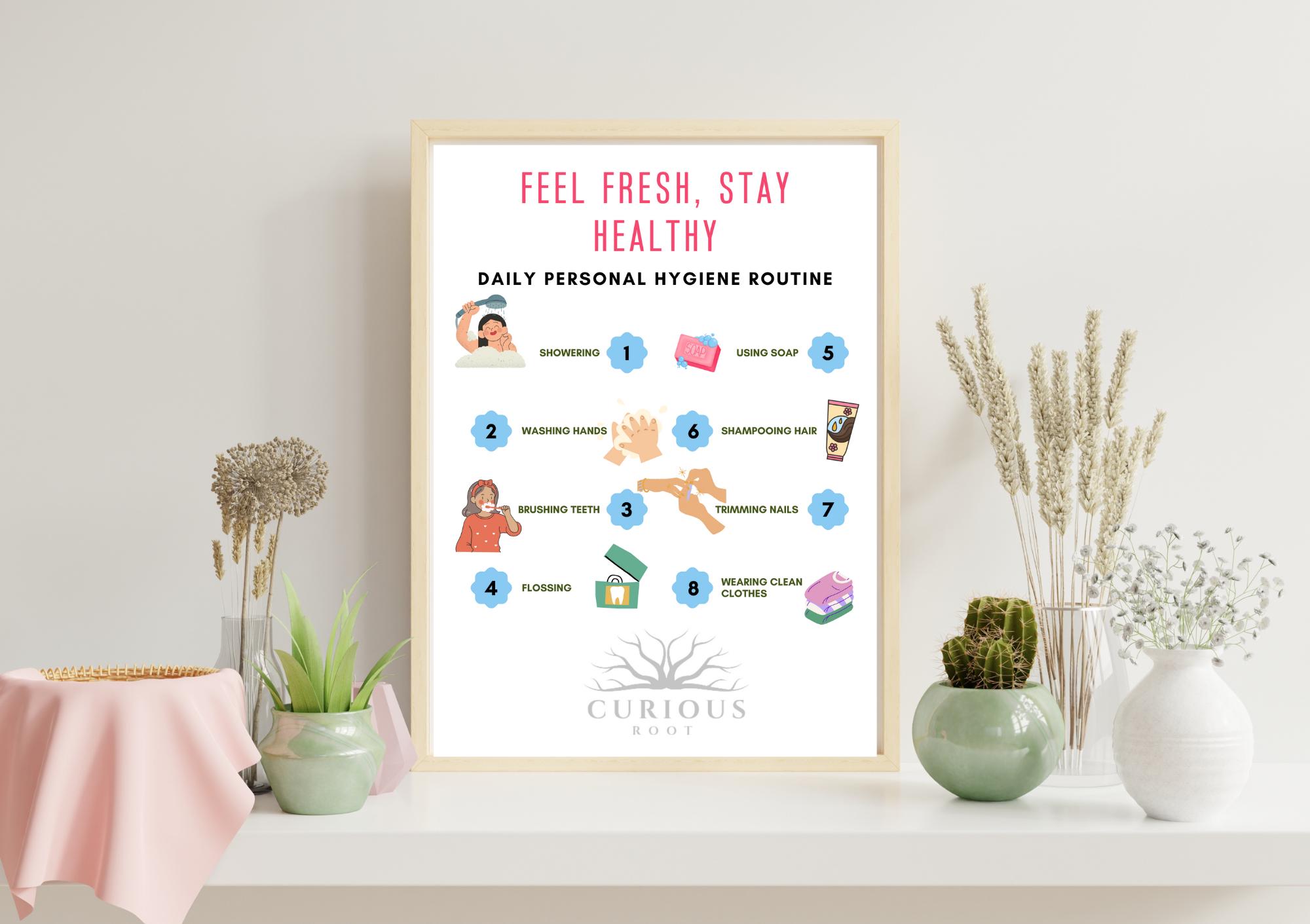 Personal Hygiene Poster | Kids Daily Hygiene Routine | SEL & Life ...