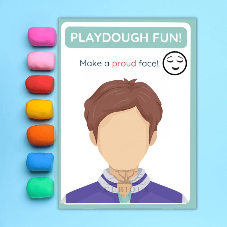 Playdough Emotion Mats: SEL Activity for Kids (PDF + PNG Downloadable ...