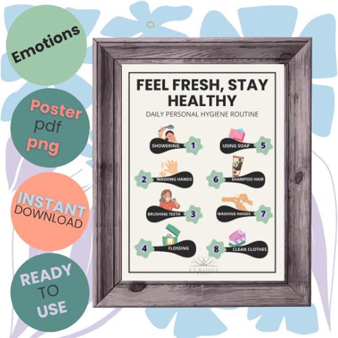 Personal Hygiene Poster | Kids Daily Hygiene Routine | SEL & Life ...