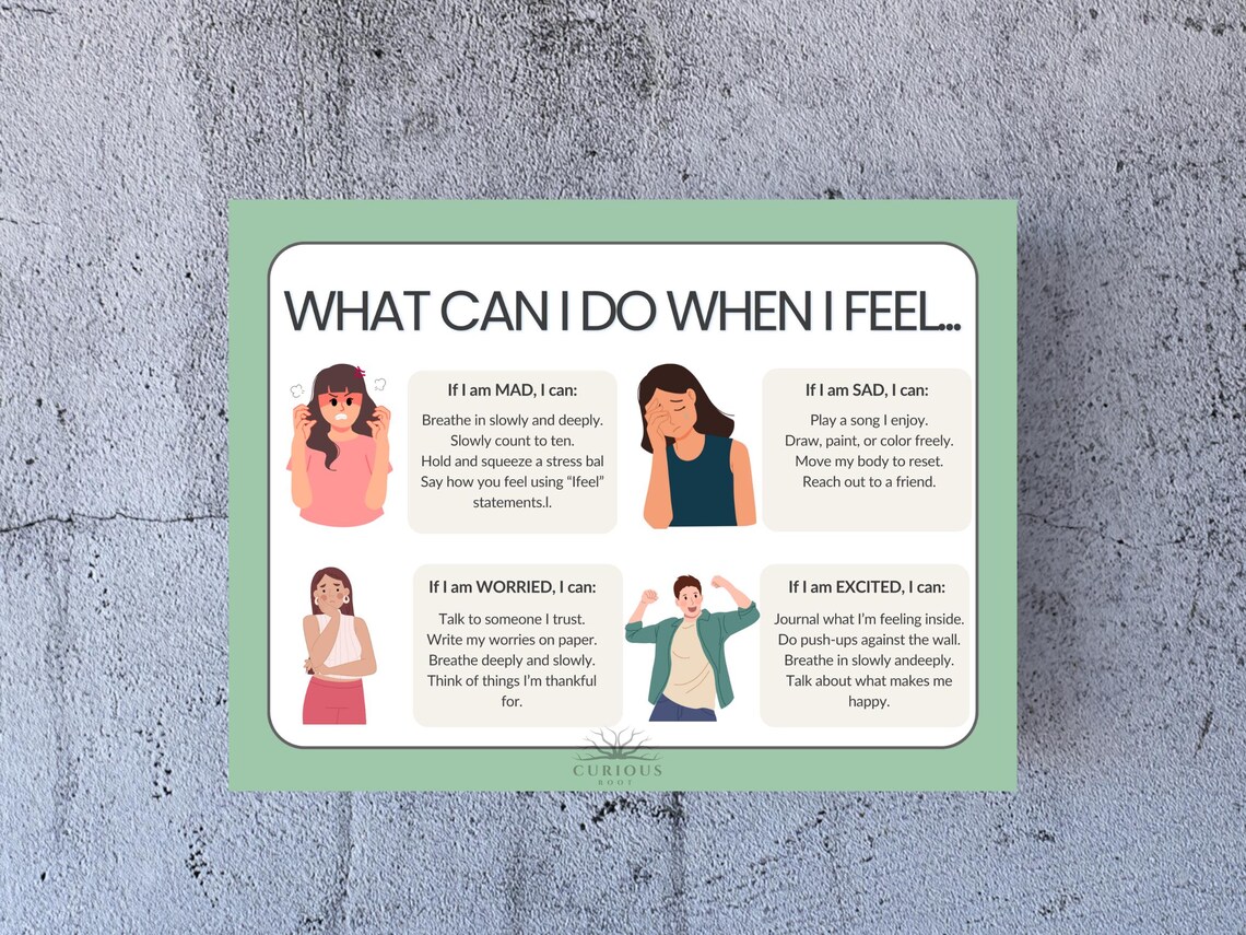 Emotional Regulation Poster Set: SEL Visuals, Coping Strategies (PDF ...