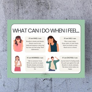 Emotional Regulation Poster Set: SEL Visuals, Coping Strategies (PDF ...