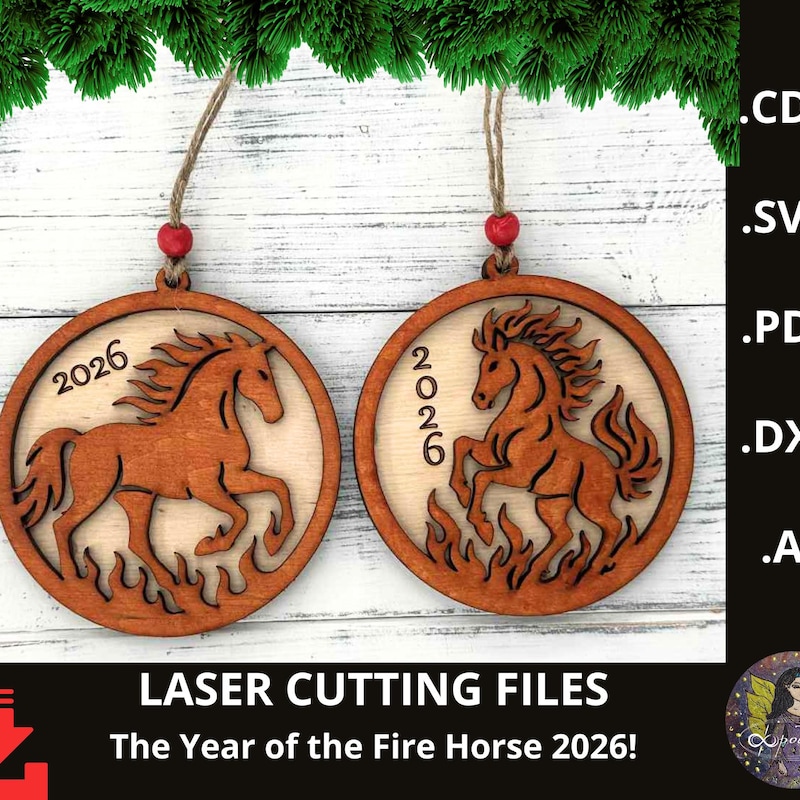 Fire Horse Ornament 2026 - Etsy