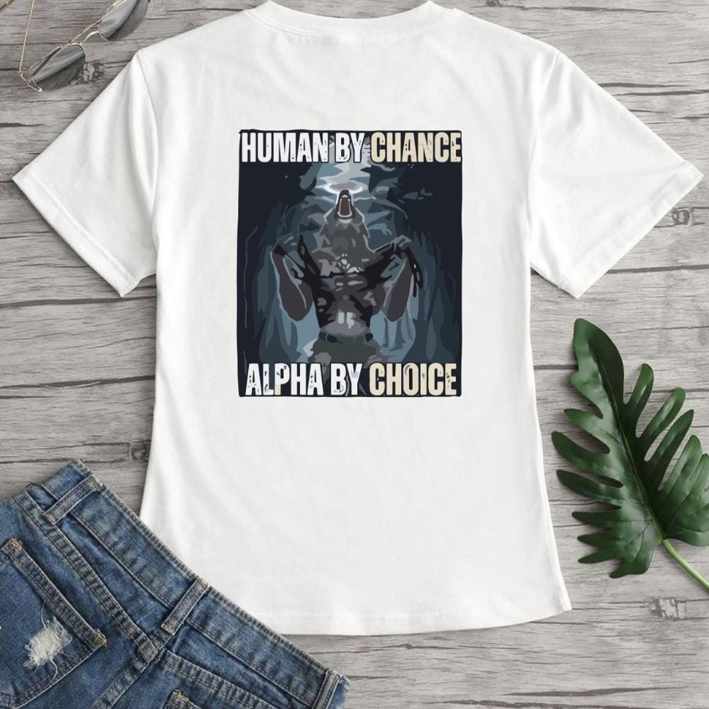 Alpha by Choice PNG | Human by Chance Wolf Sigma Mindset Design | Funny ...