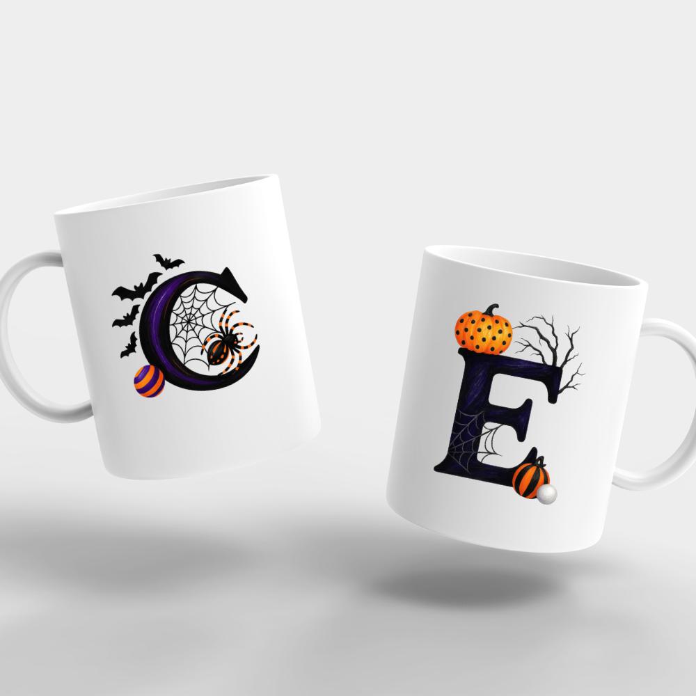 Halloween Alphabet PNG Bundle: Spooky Sublimation Letters (digital ...