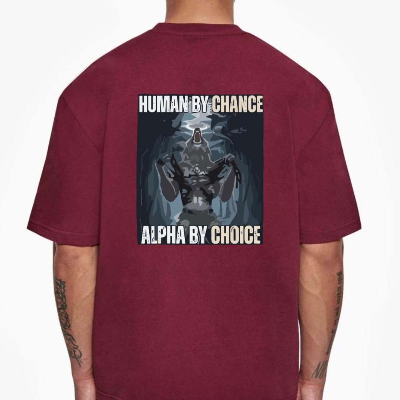 Alpha by Choice PNG | Human by Chance Wolf Sigma Mindset Design | Funny ...