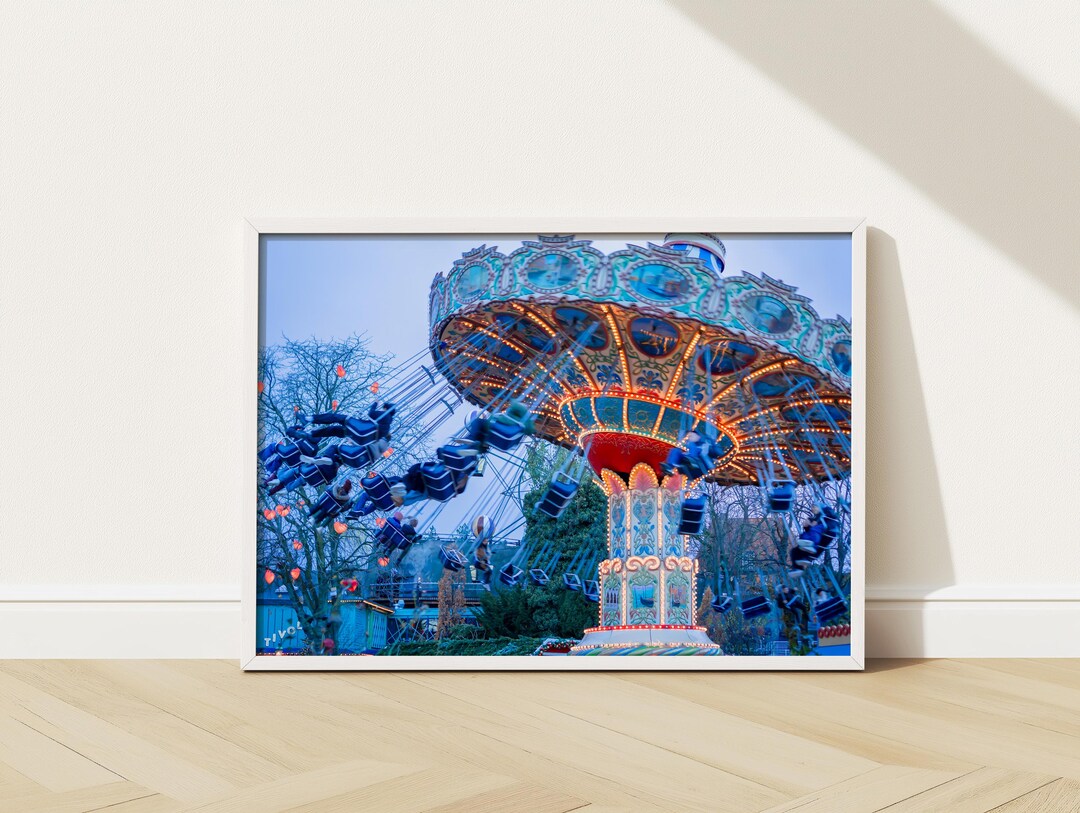 Tivoli Gardens Carousel Photography | Copenhagen Wall Art | Whimsical ...