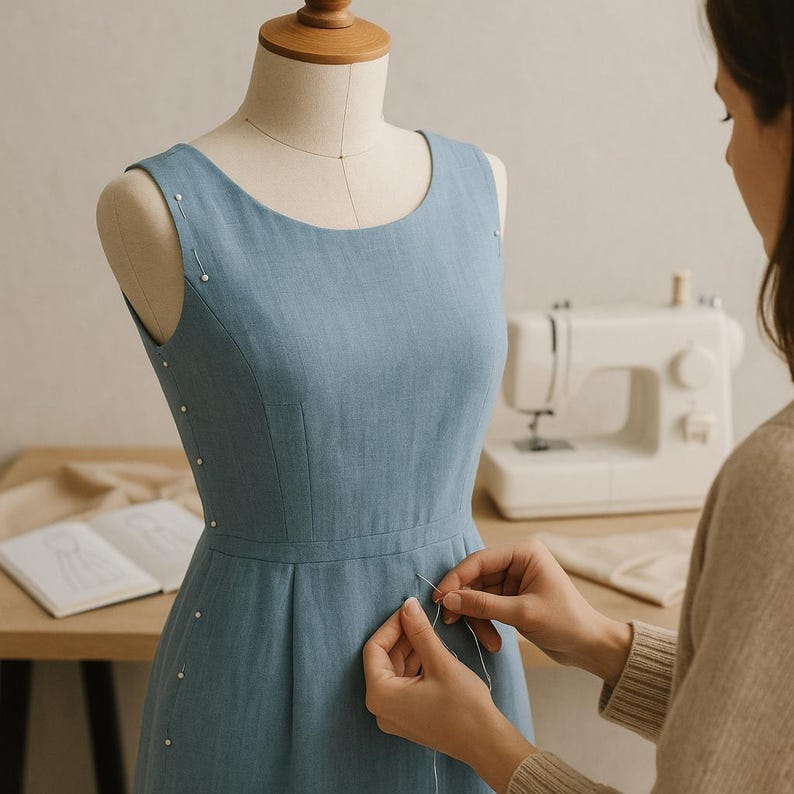 Cottagecore Maxi Dress Pattern | Rust Floral Puff Sleeve | Women’s ...