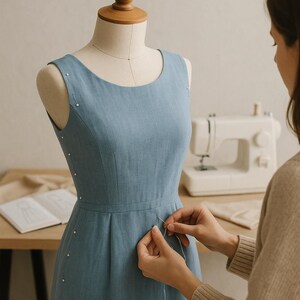 Maternity Tunic Sewing Pattern PDF | Sleeveless Flounce Hem Pregnancy ...