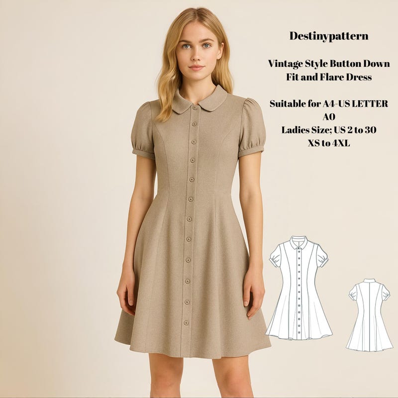 Peter Pan Collar Dresses for Women - Etsy
