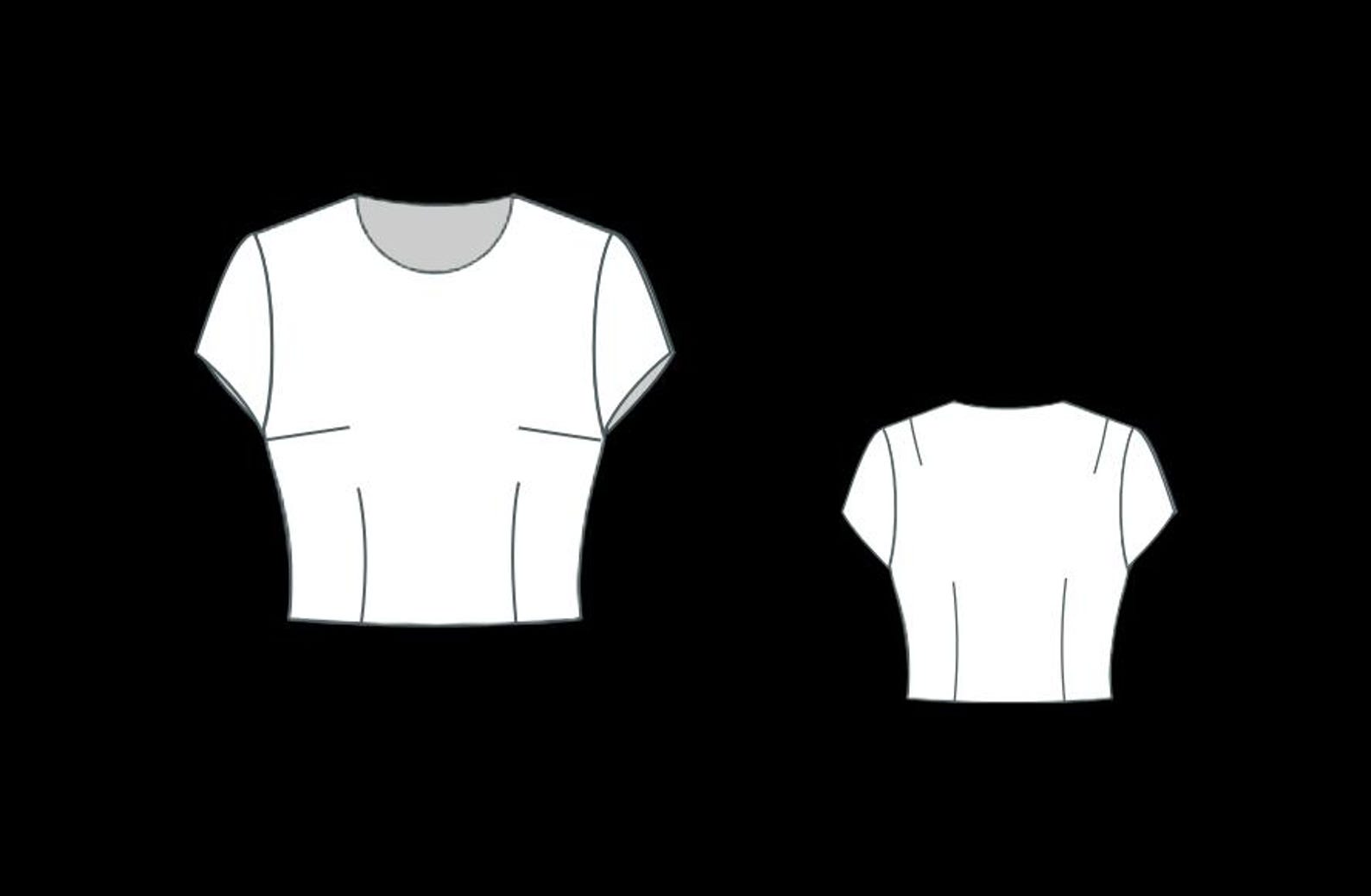 Two Piece Set Sewing Pattern PDF: Wide Leg Pants & Crop Top (sizes 2-30 ...
