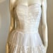 50s Early 60s Wedding Prom Cotillion Dress Fabulous Iconic White Lace ...