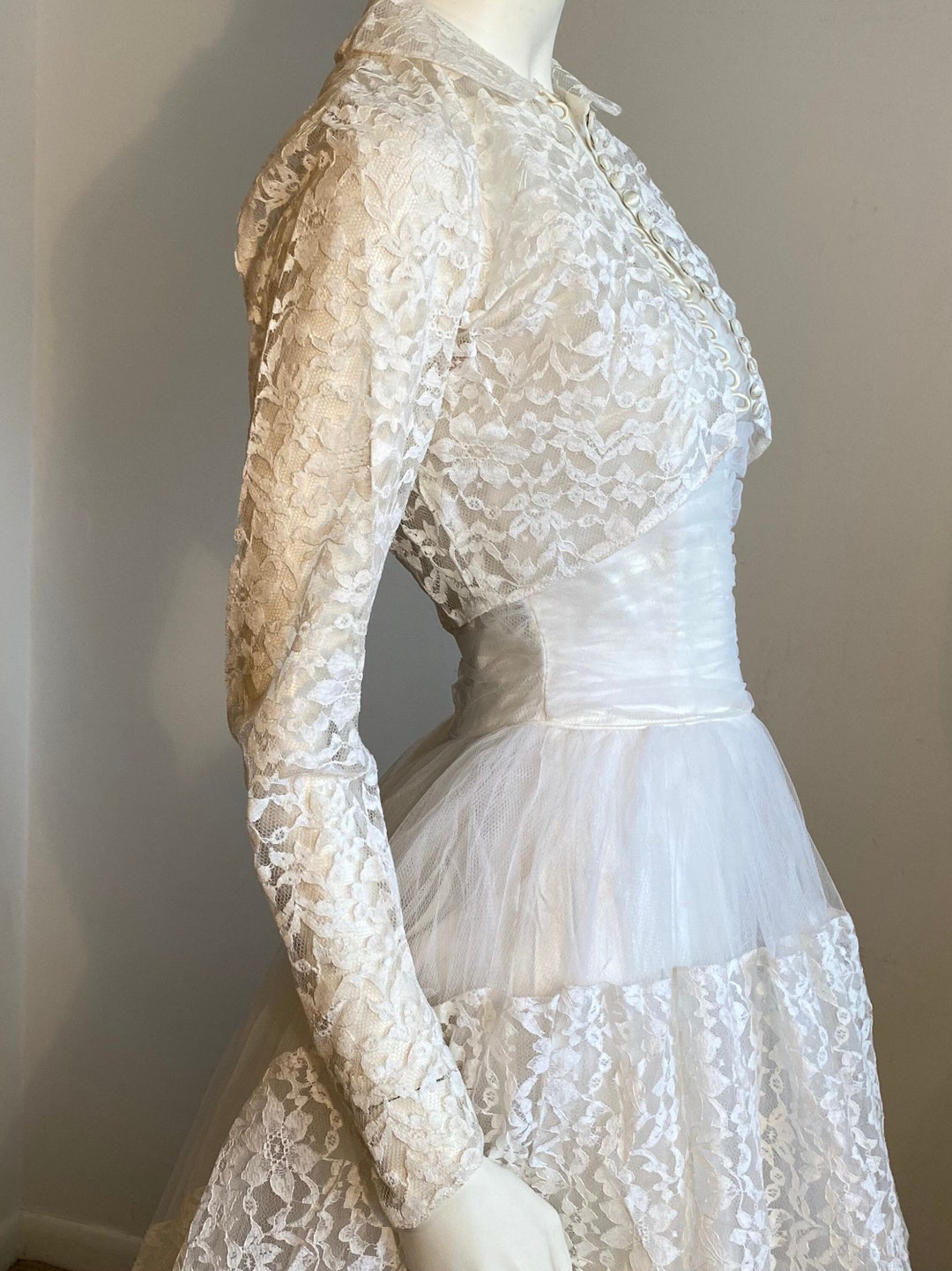 50s Early 60s Wedding Prom Cotillion Dress Fabulous Iconic - Etsy