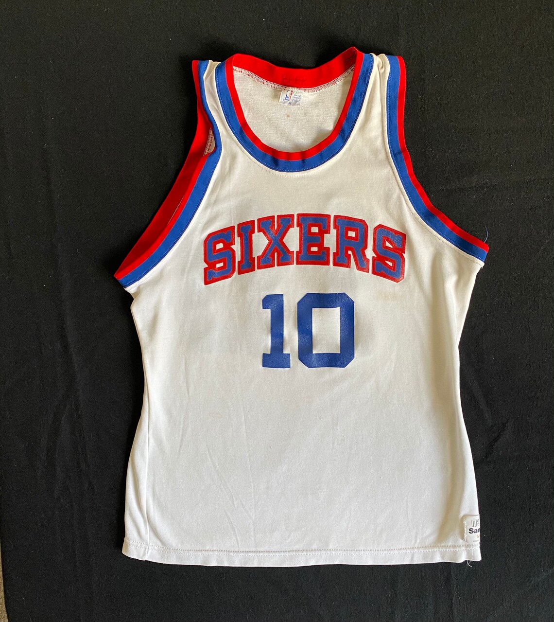70's 80's Maurice "mo" Cheeks #10 Philadephia '76s NBA Jersey White Red ...